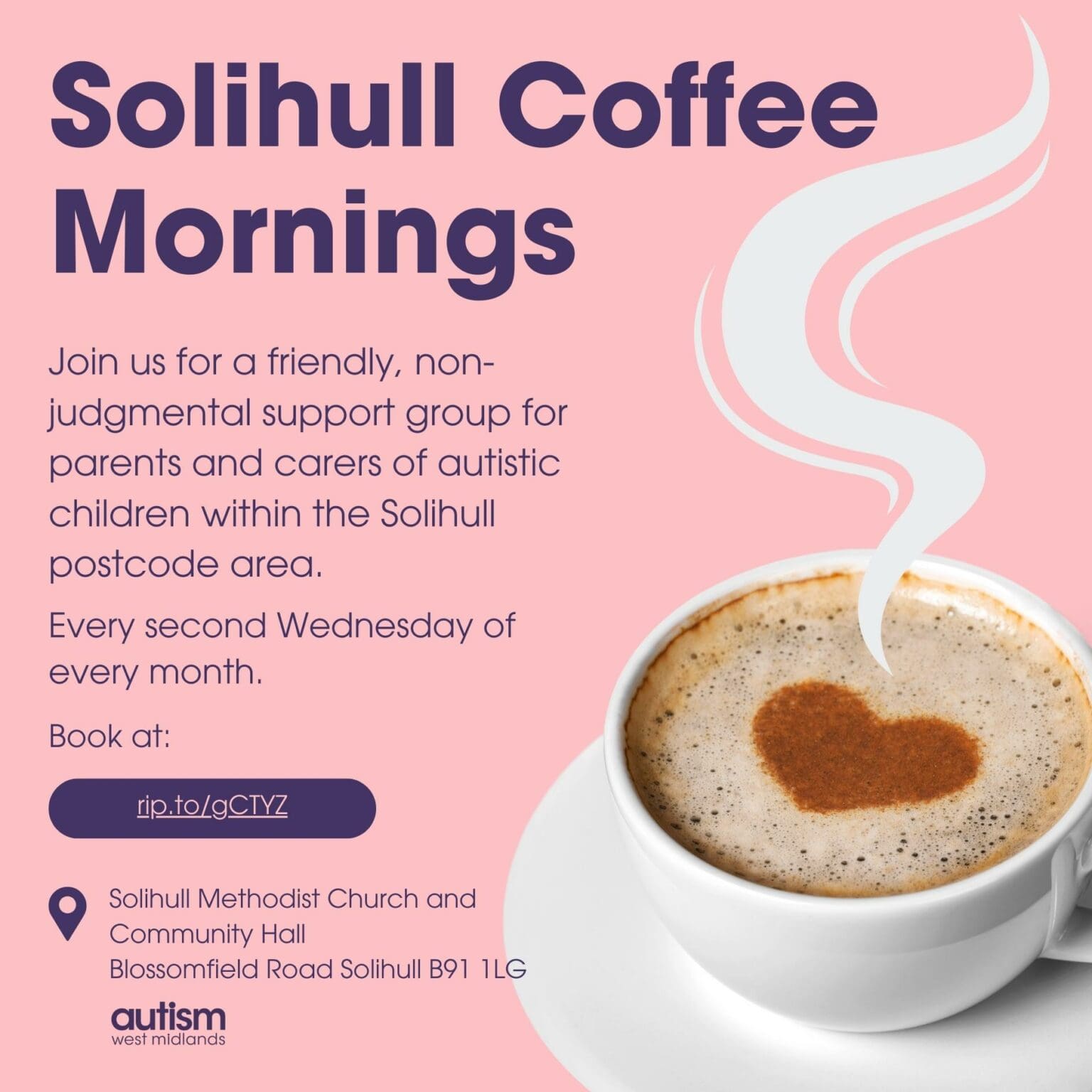 Solihull Coffee Morning | Autism West Midlands