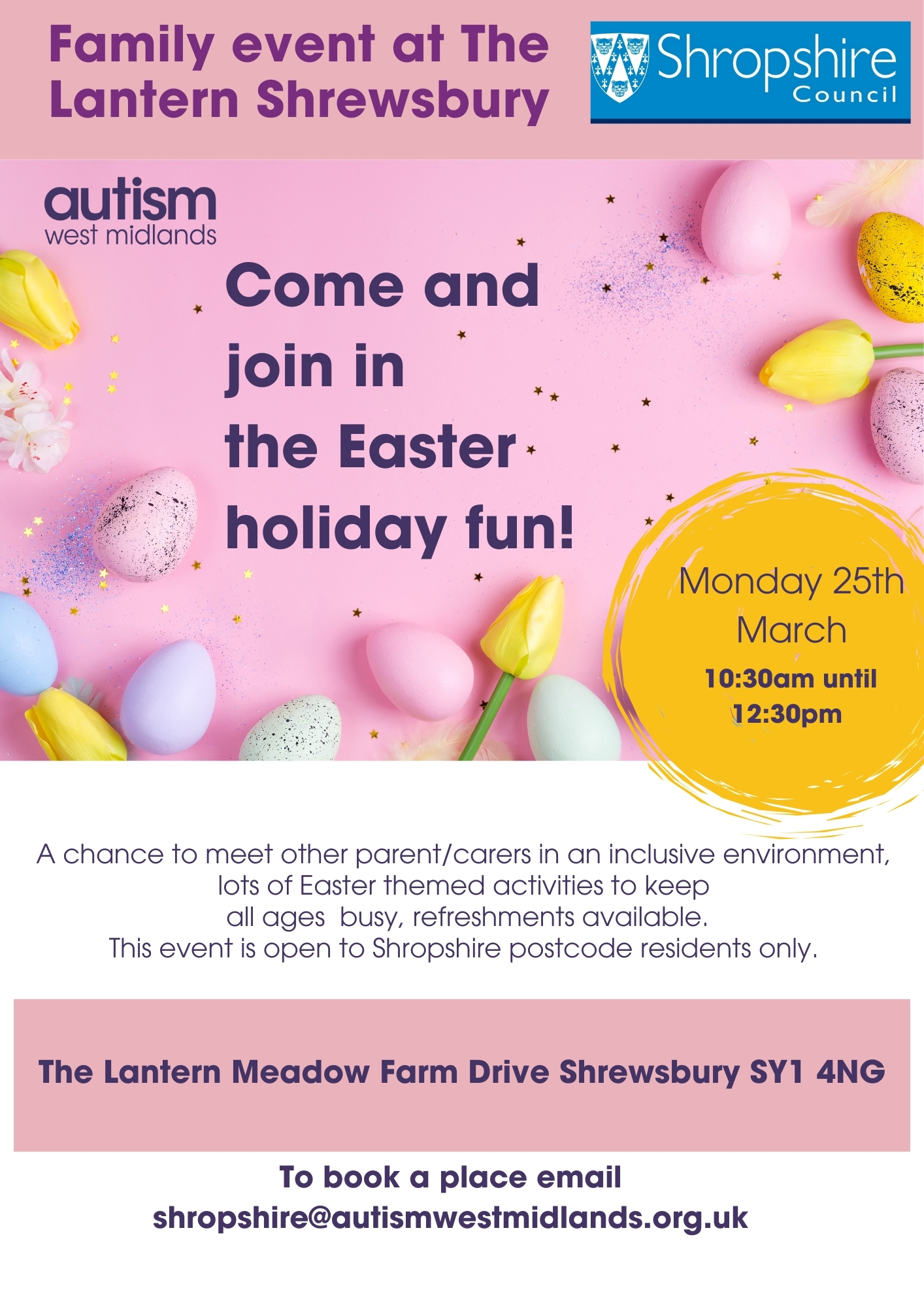 Family event at The Lantern Shrewsbury | Autism West Midlands